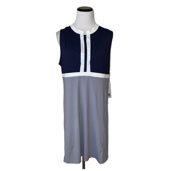 Kinona | Dresses | Kinona Sport Navy And Gray Tank Golf Dress Large ...